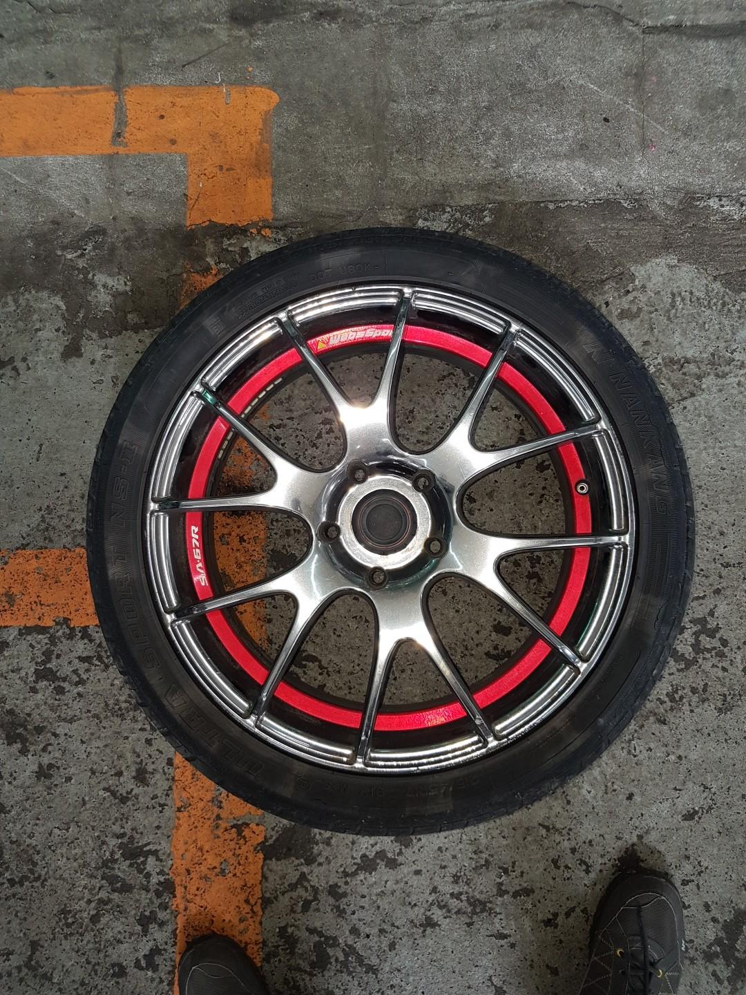 WebsSport SA-67R 17" inch Sports Rims (with Tyres), Car Accessories ...