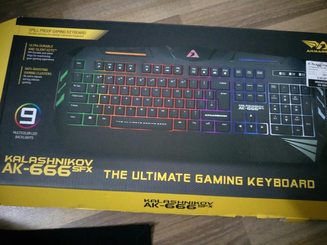 Armageddon AK-666 Gaming Keyboard, Computers & Tech, Parts ...