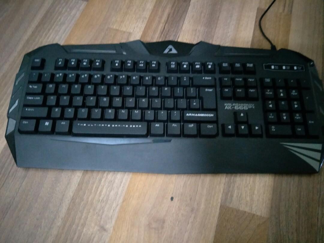 Armageddon AK-666 Gaming Keyboard, Computers & Tech, Parts ...