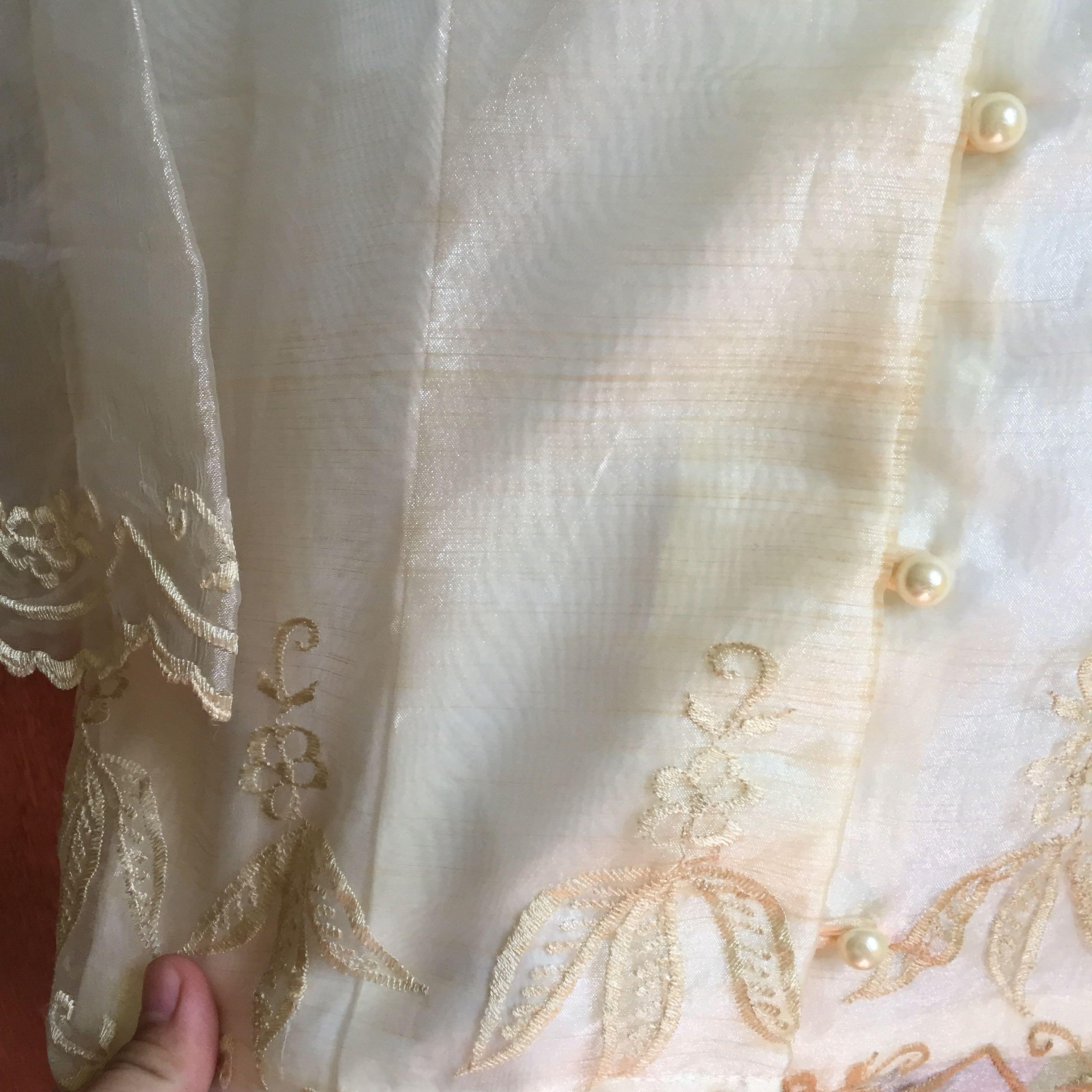 Barong pambabae, Women's Fashion, Dresses & Sets, Traditional & Ethnic ...