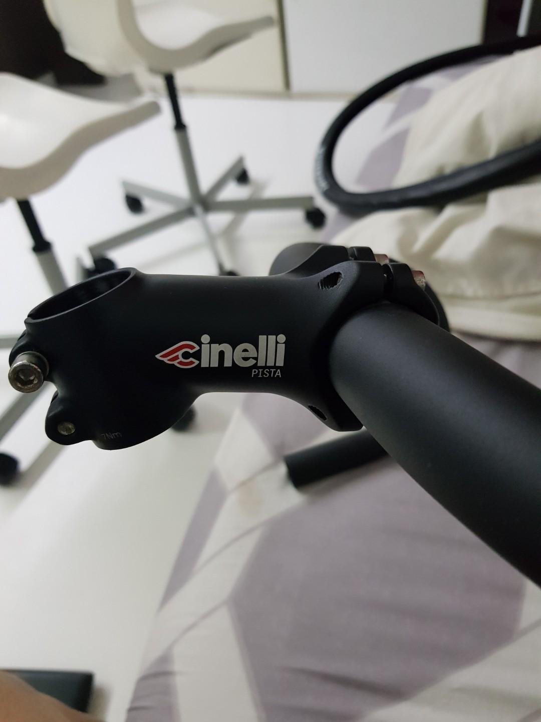 Cinelli Pista Stem and Deda Pista Elementii Dropbar, Sports Equipment ...
