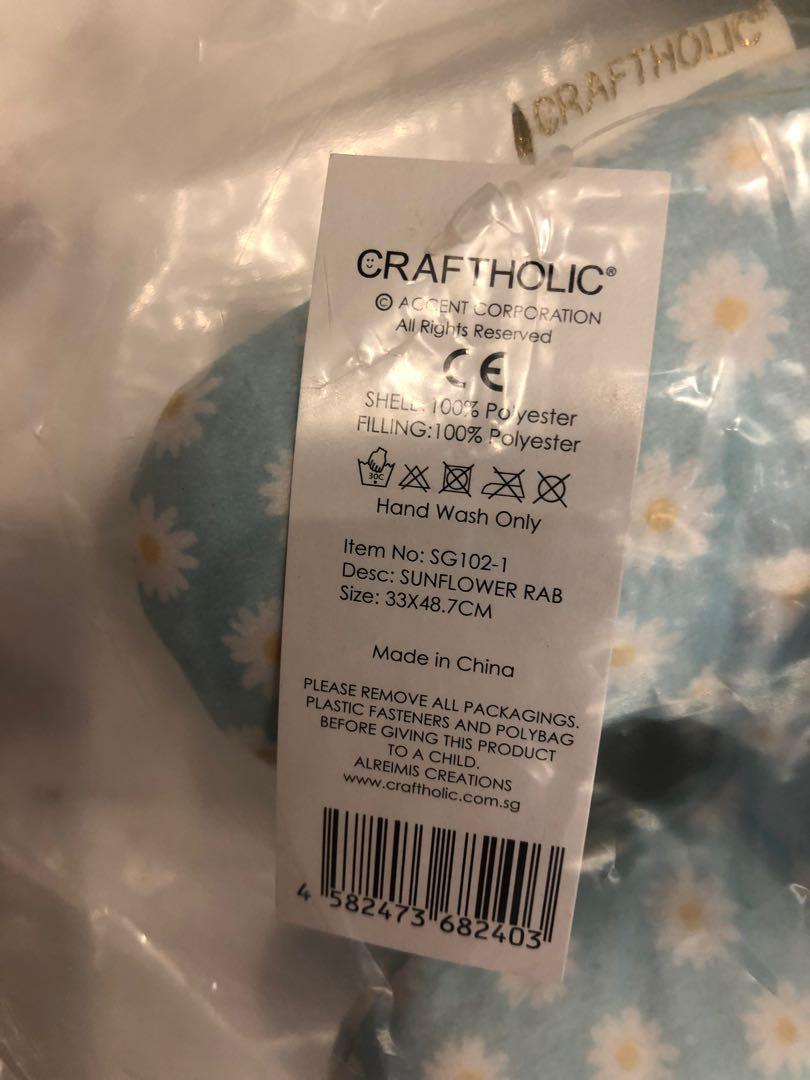 Craftholic short rabbit with fan, Hobbies & Toys, Toys & Games on Carousell