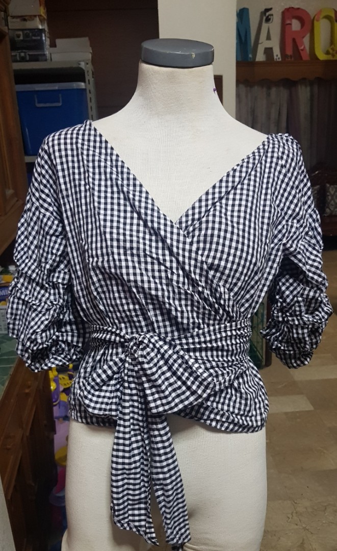 Elegant wrap around top, Women's Fashion, Dresses & Sets, Traditional ...