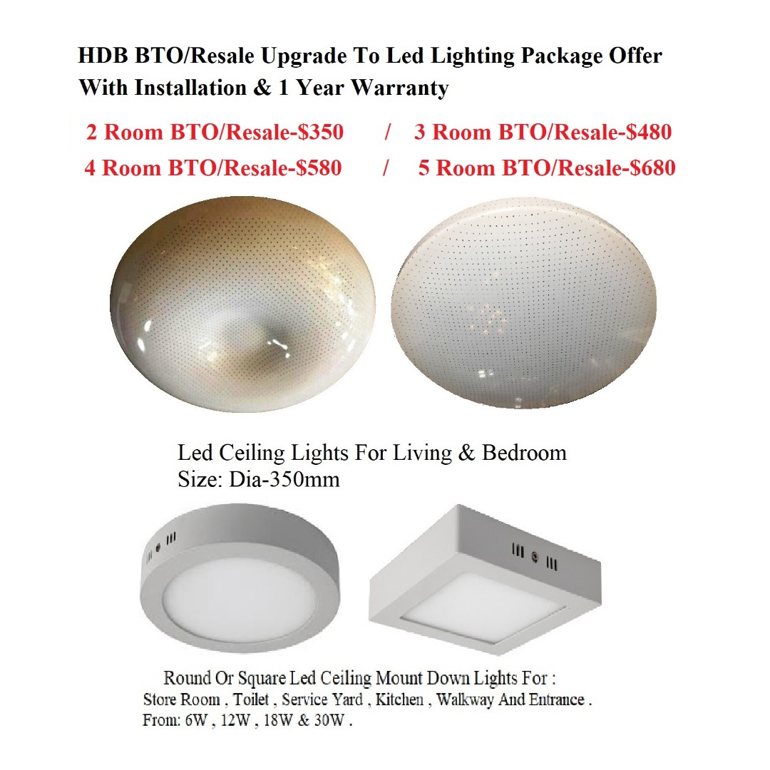 HDB BTO and Resale Led Lighting Upgrade Promotion From $350, Babies ...