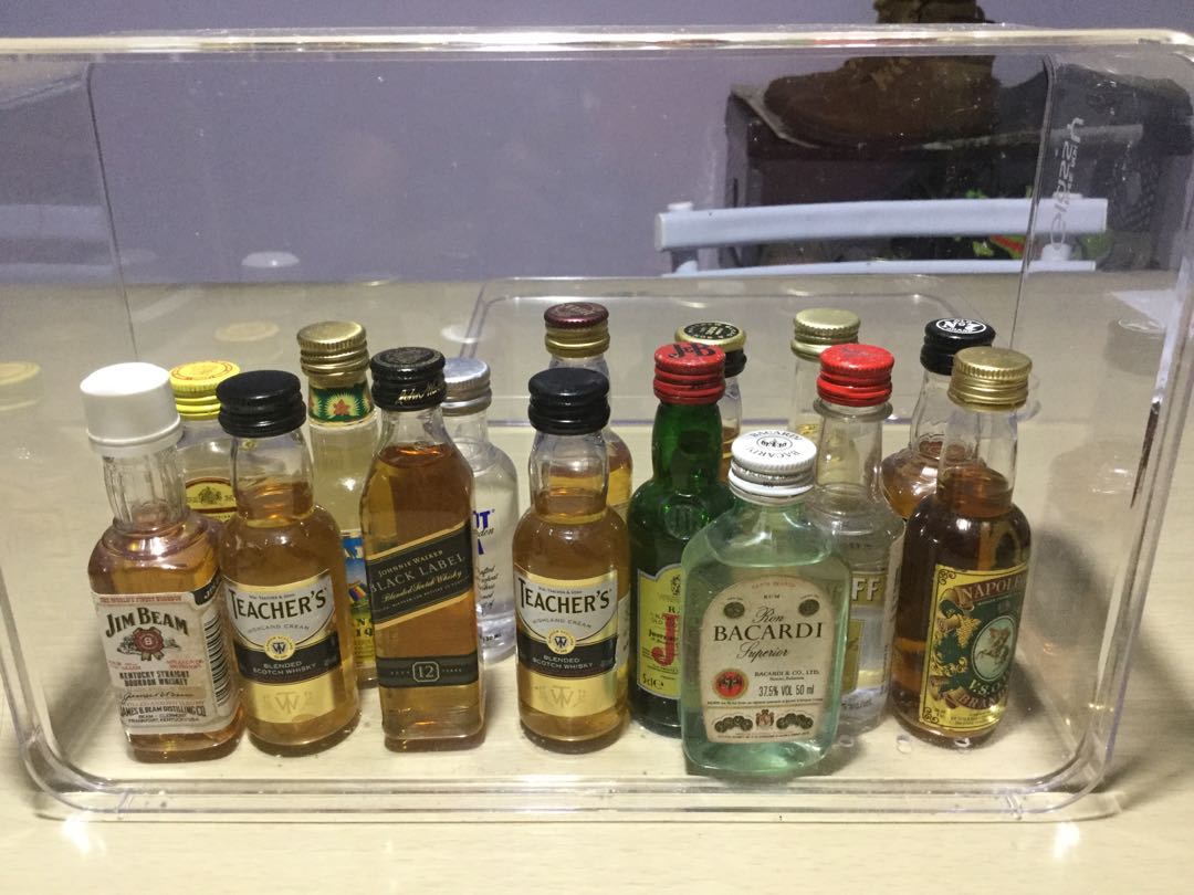 Miniature Liquors, Food & Drinks, Alcoholic Beverages on Carousell