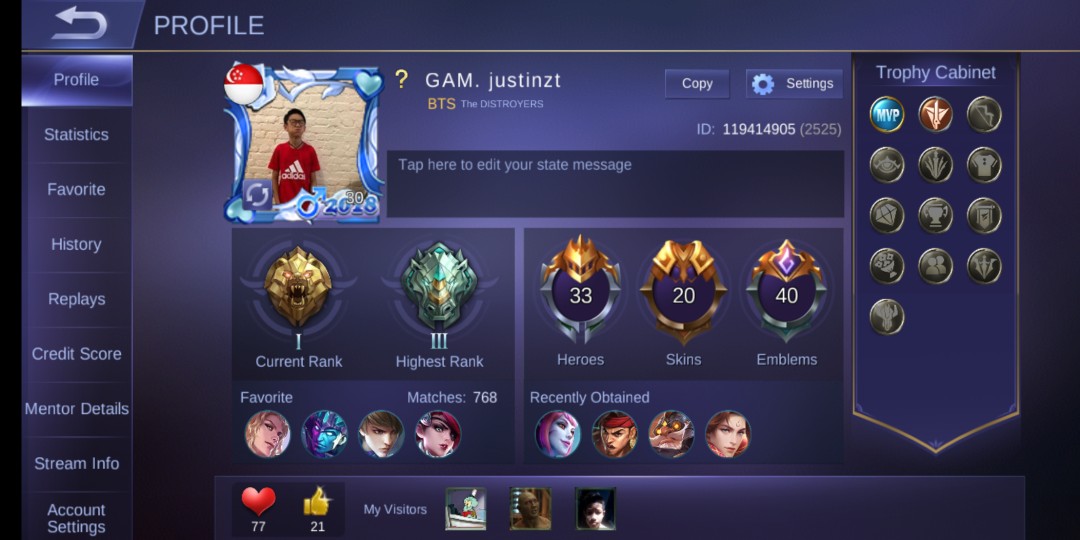 Mobile Legends pro account, Video Gaming, Gaming Accessories, Game Gift ...
