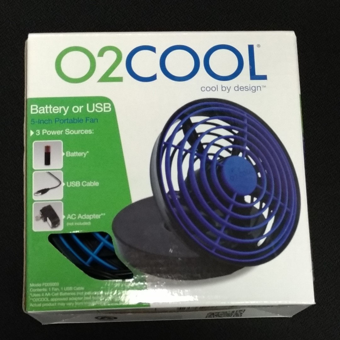O2COOL 5-Inch Portable Fan, Furniture & Home Living, Lighting & Fans ...
