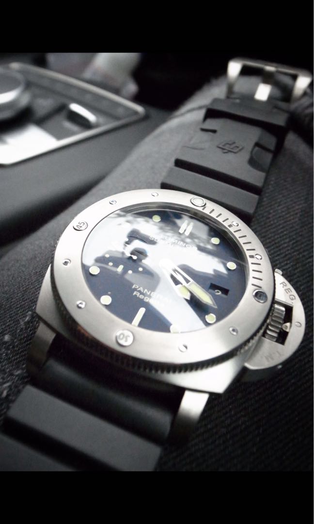 Panerai submersible 371 blue dial limited edition, Luxury, Watches on ...