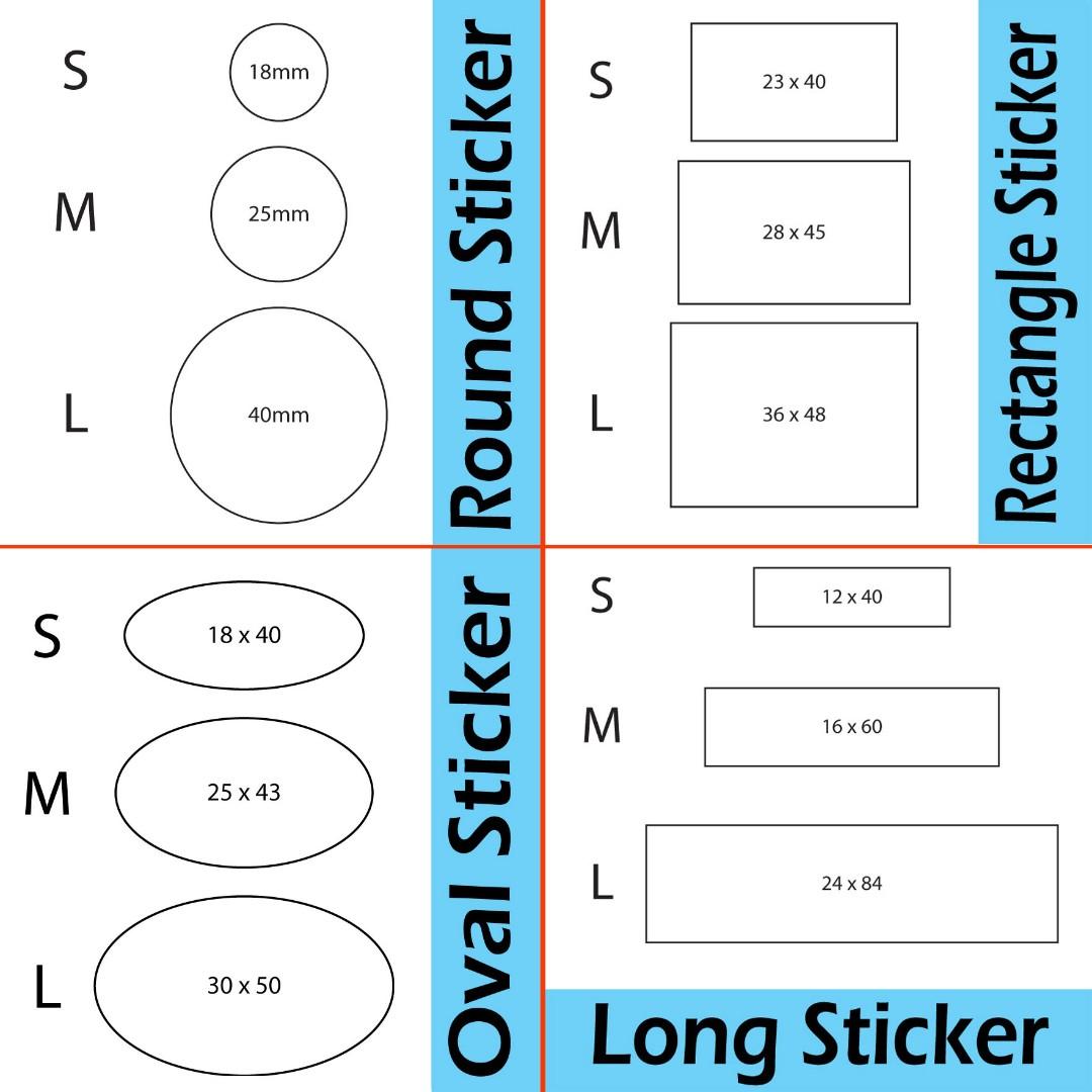 Sticker printing custom design with die cut shape (200-400pcs depending ...
