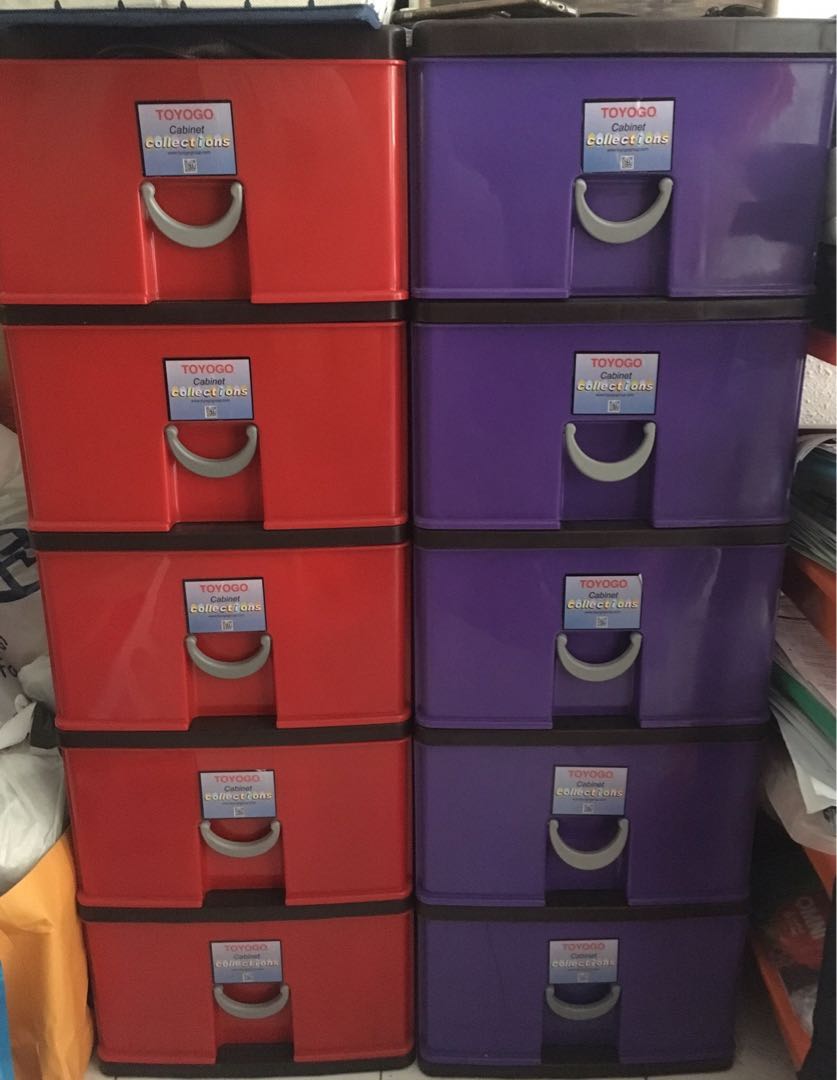 Toyogo Plastic Drawers, Furniture & Home Living, Home Improvement ...