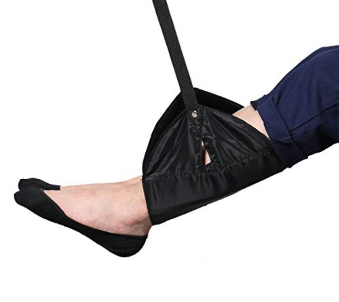 Travel Accessories Airplane Adjustable Foot Rest Sling, Hobbies & Toys ...