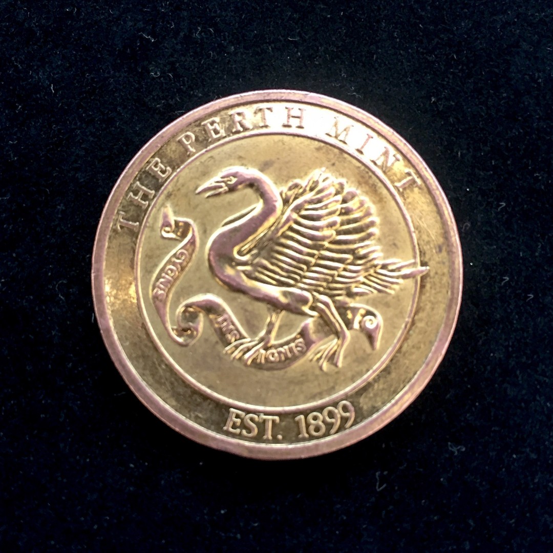 Vintage Perth Mint Australia Gold Tone Custom Medallion Coin 2000 ...