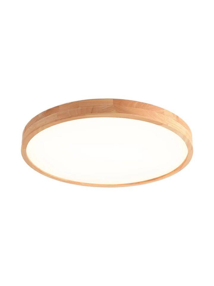 Wooden round LED ceiling light, Furniture & Home Living, Lighting ...
