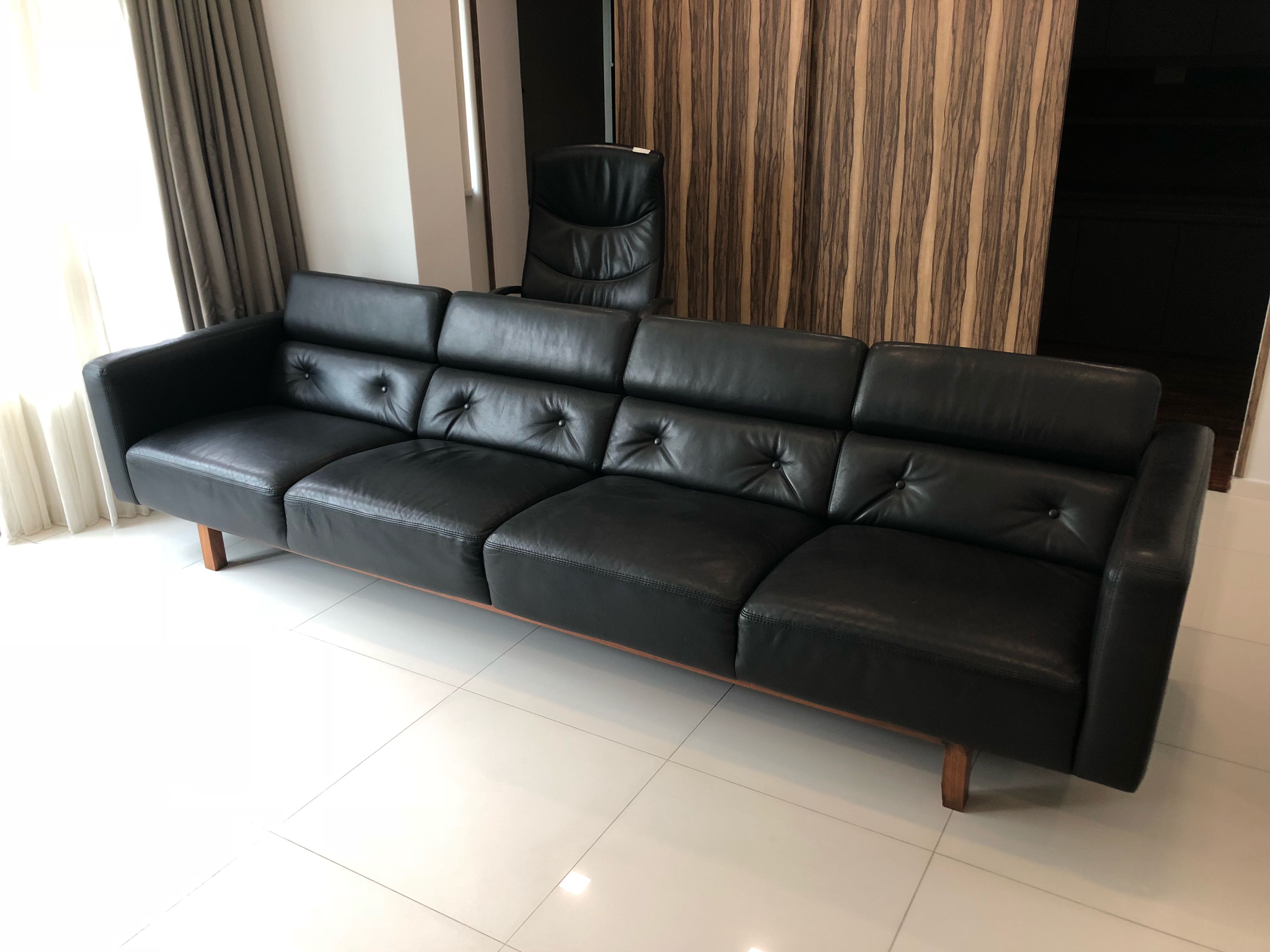 3 metre leather sofa, Furniture & Home Living, Furniture, Sofas on ...