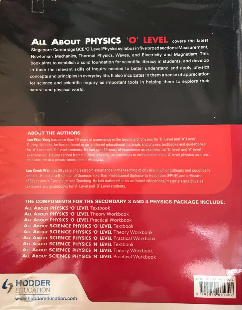 All About Physics ‘O’ Level Physics (Hodder Education), Hobbies & Toys ...