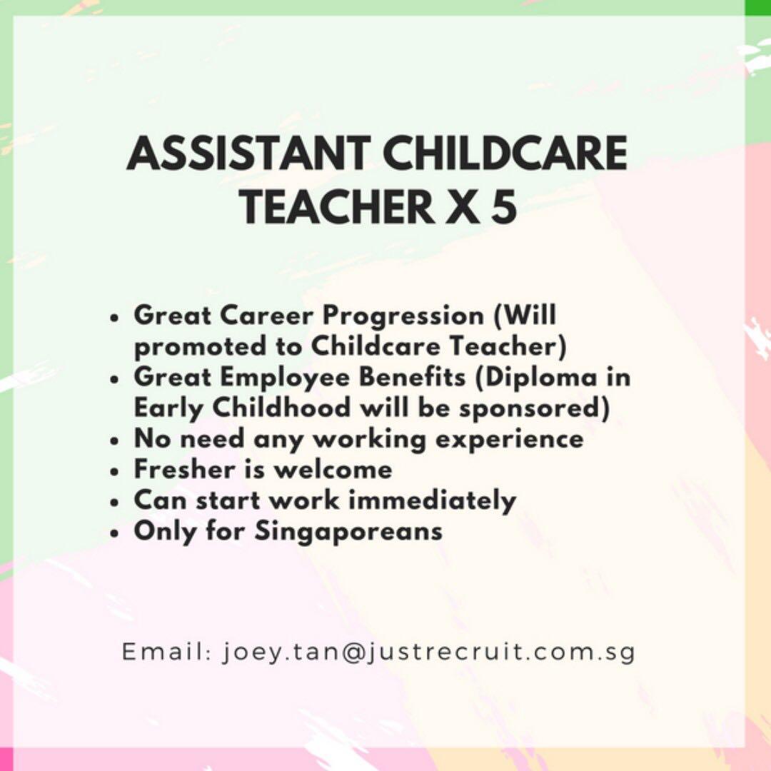 Assistant Childcare Teacher X 2 Jobs Education Training On Carousell assistant-childcare-teacher-x-2-jobs-education-training-on-carousell