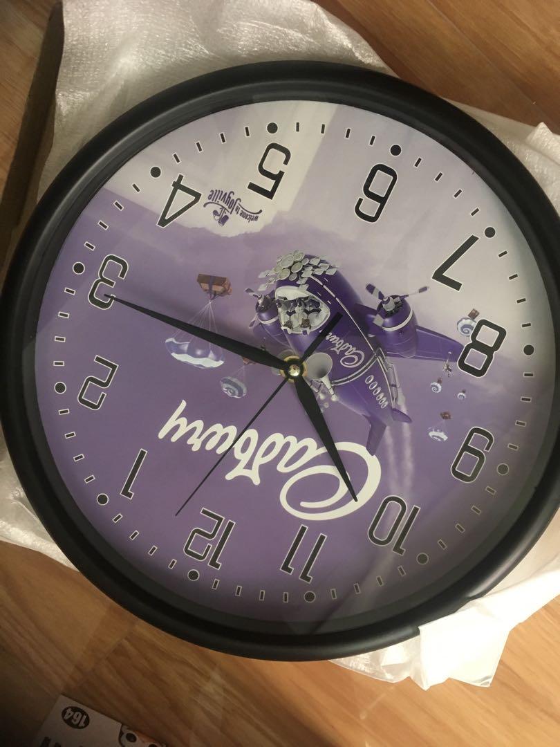Cadbury clock, Furniture & Home Living, Home Decor, Clocks on Carousell