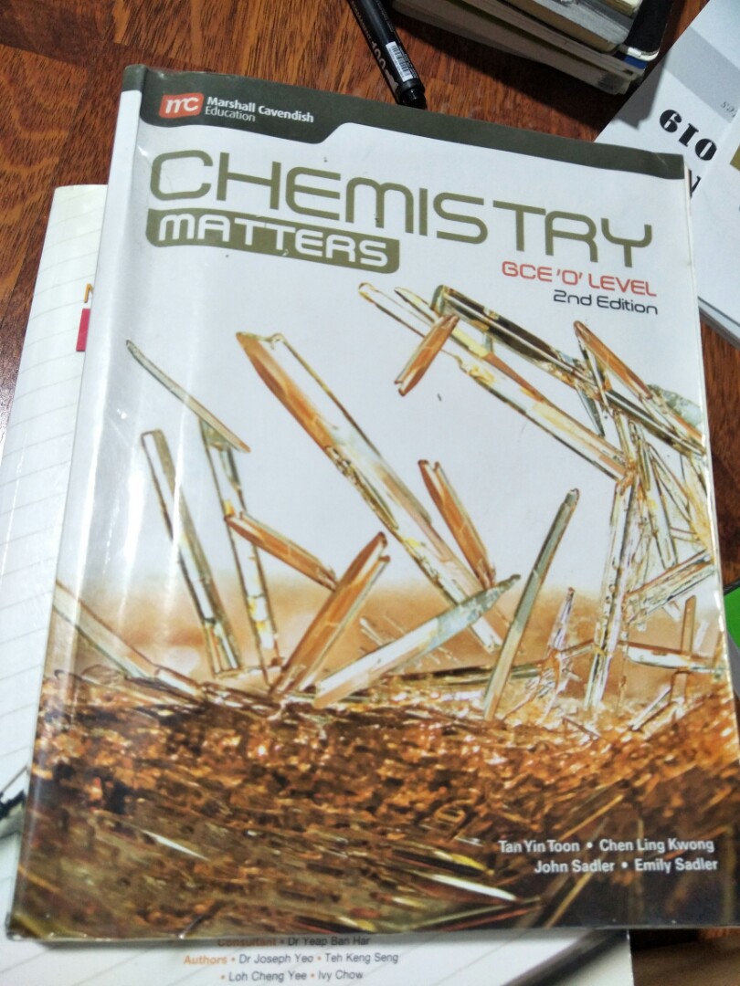 O level pure Chemistry Matters 2nd Edition textbook, Books & Stationery ...