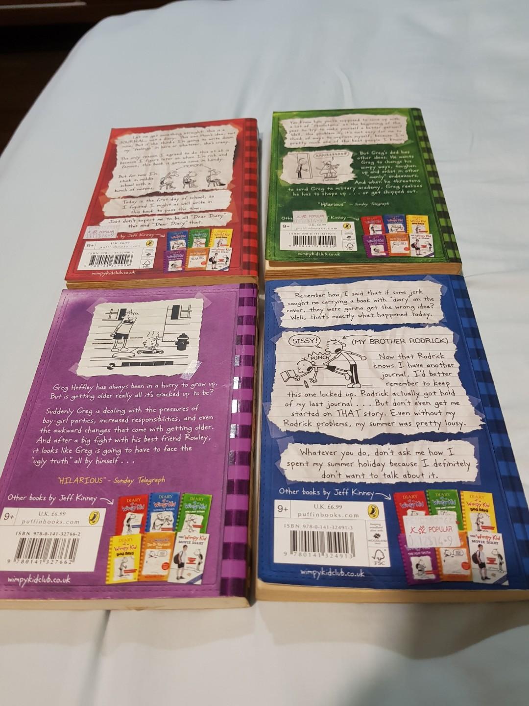Diary of a wimpy kid books, Hobbies & Toys, Books & Magazines, Children ...