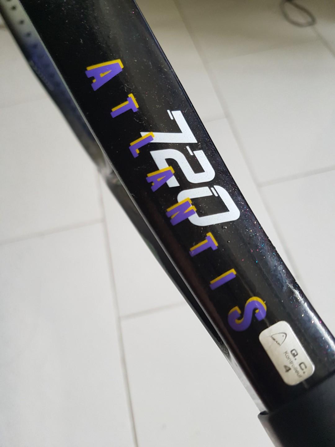 Head ATLANTIS 720 Tennis Racket, Sports Equipment, Sports & Games ...