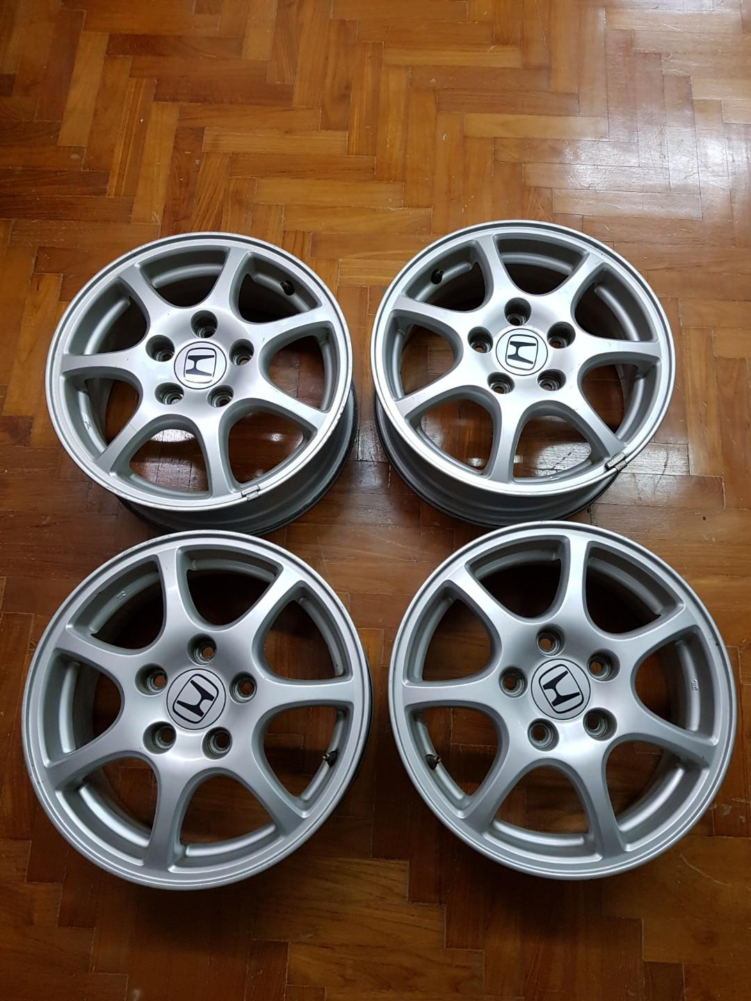 Honda Stock RN6 Stream rims, Car Accessories, Tyres & Rims on Carousell