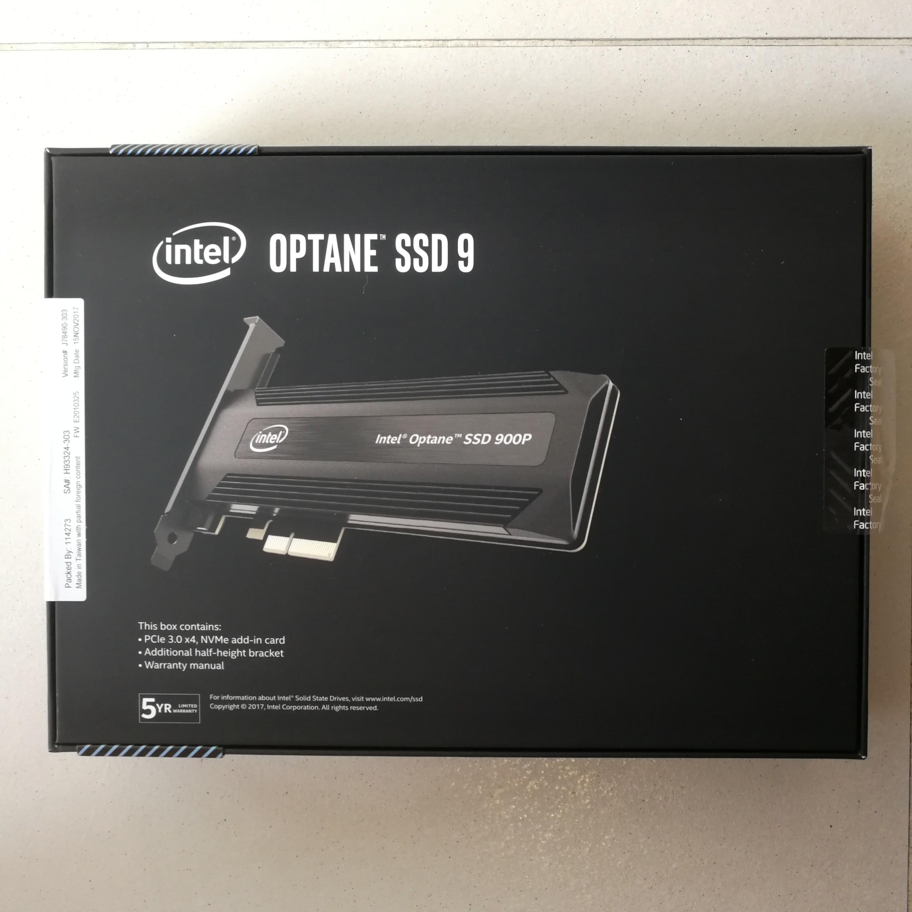 Intel Optane SSD 900p 480GB PCI Express without Sabre Raven Star ...