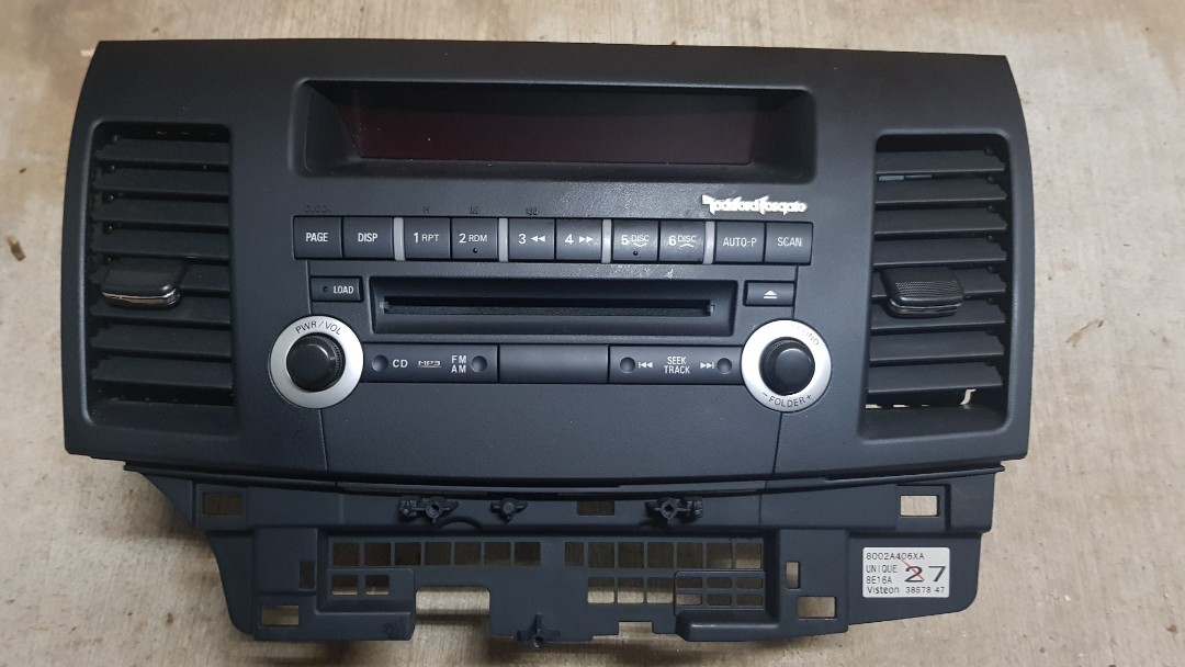 Lancer Evo 10 Rockford Fosgate head unit, Car Accessories, Accessories ...