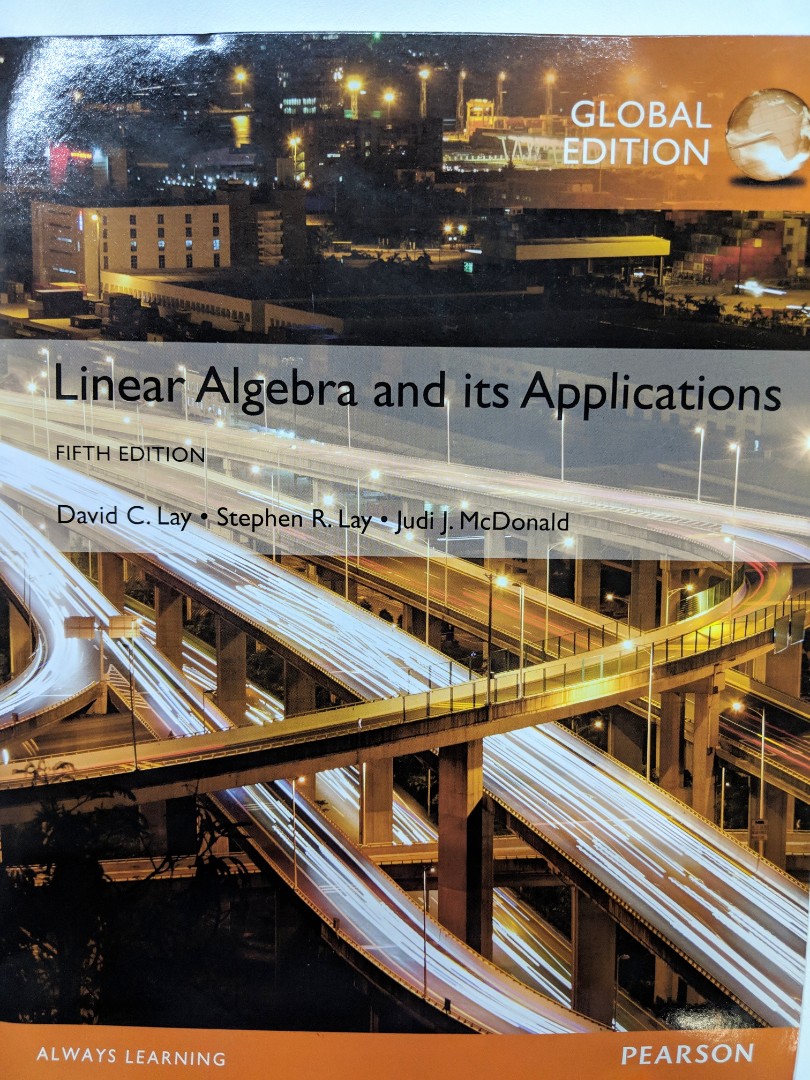 Linear Algebra and its Applications Fifth Edition, Computers & Tech ...