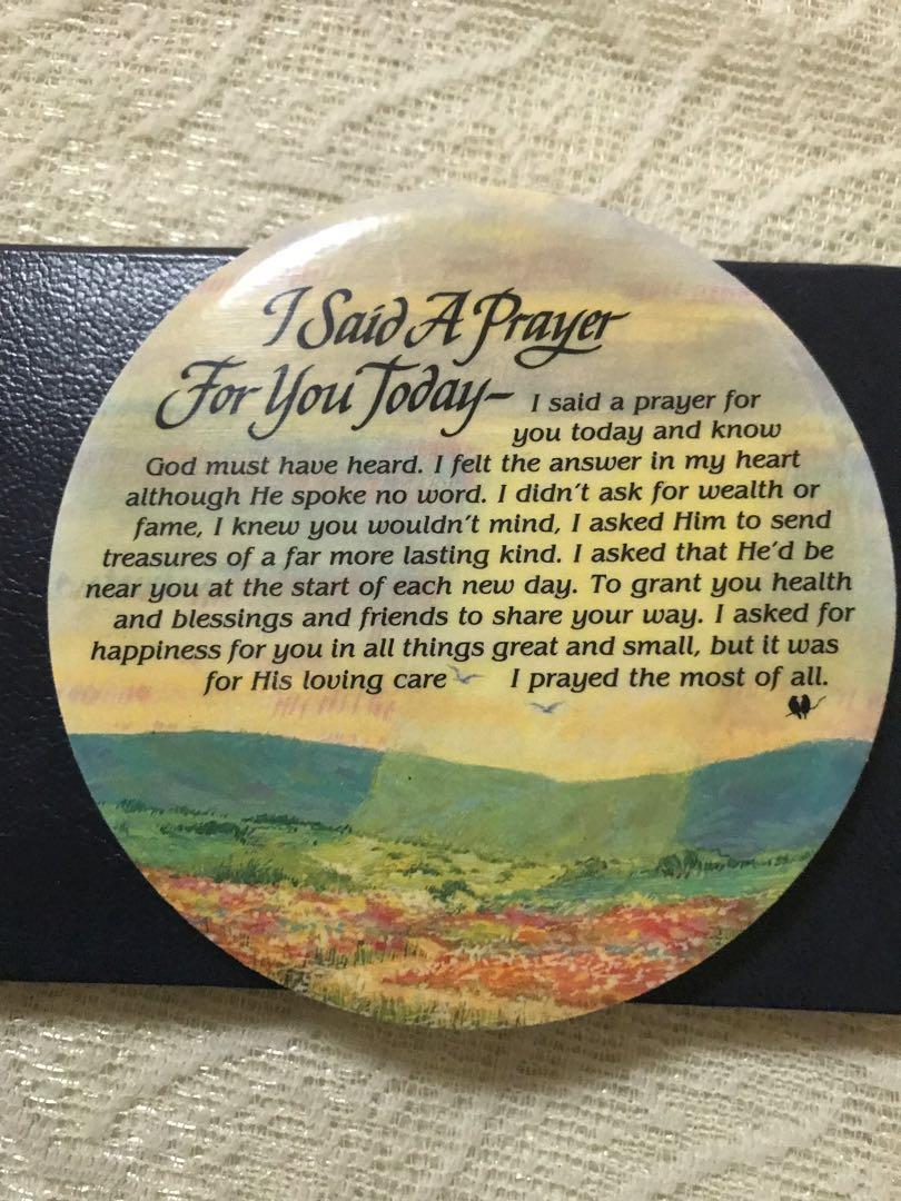 Magnet with Prayer Message, Hobbies & Toys, Memorabilia & Collectibles ...