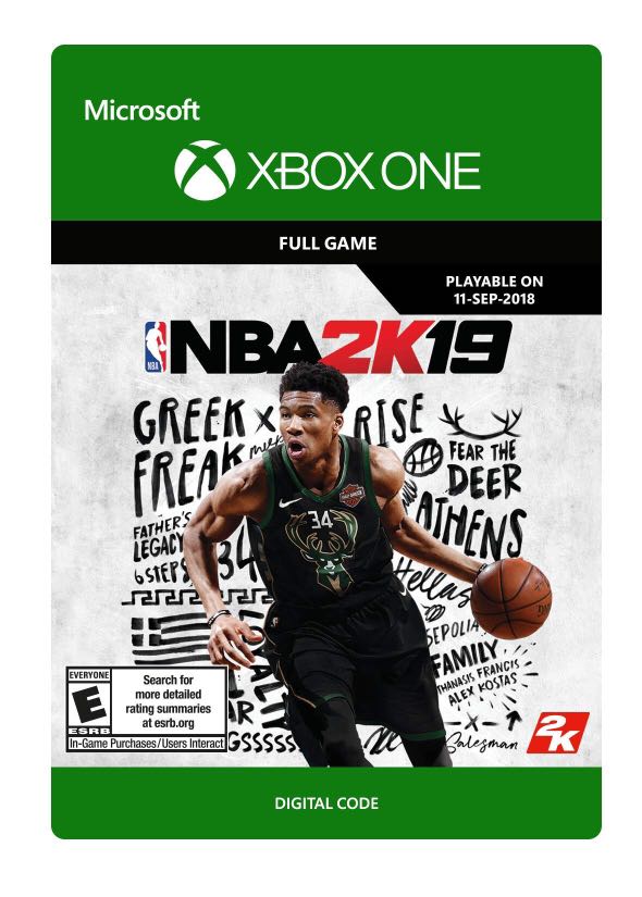 Nba 2k19 digital code xbox one, Video Gaming, Video Games, Xbox on Carousell