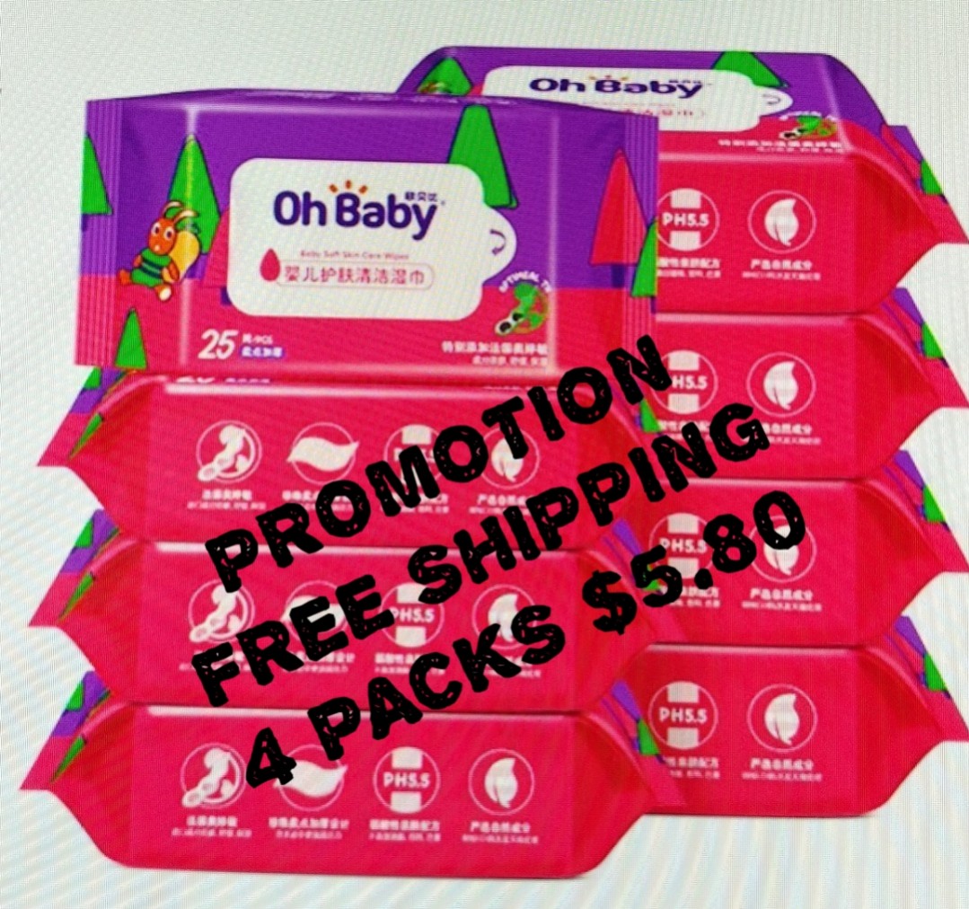 OHBABY Oubie Baby Wet Wipes Promotion, Babies & Kids, Nursing & Feeding ...