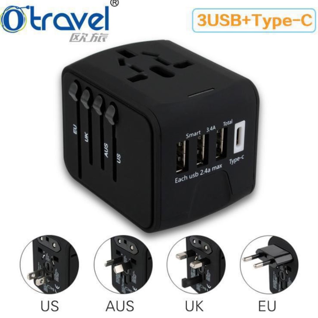 [ORIGINAL] OTRAVEL International Power Adapter Travel Plug Adapter with ...