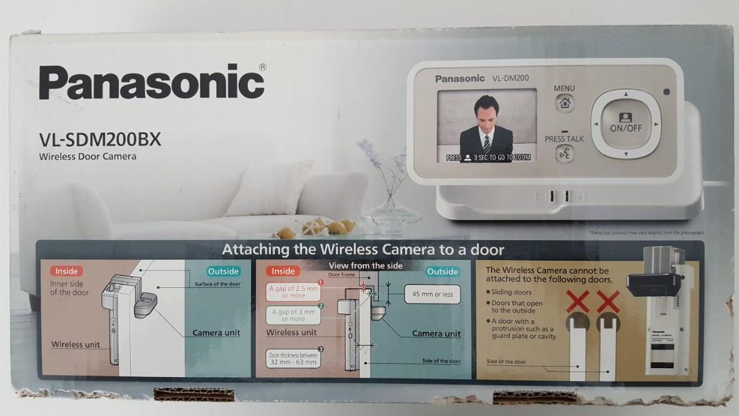 PANASONIC WIRELESS DOOR CAMERA, Furniture & Home Living, Security ...