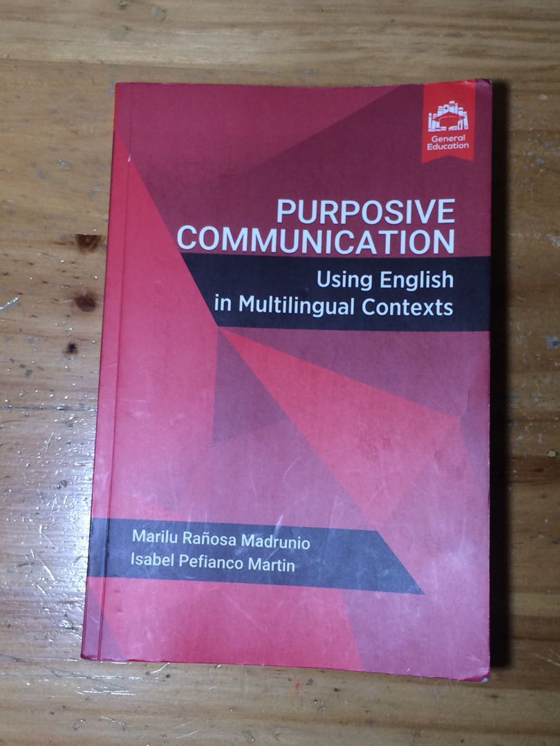 Purposive Communication - Madrunio, Martin, Hobbies & Toys, Books & Magazines, Textbooks on ...