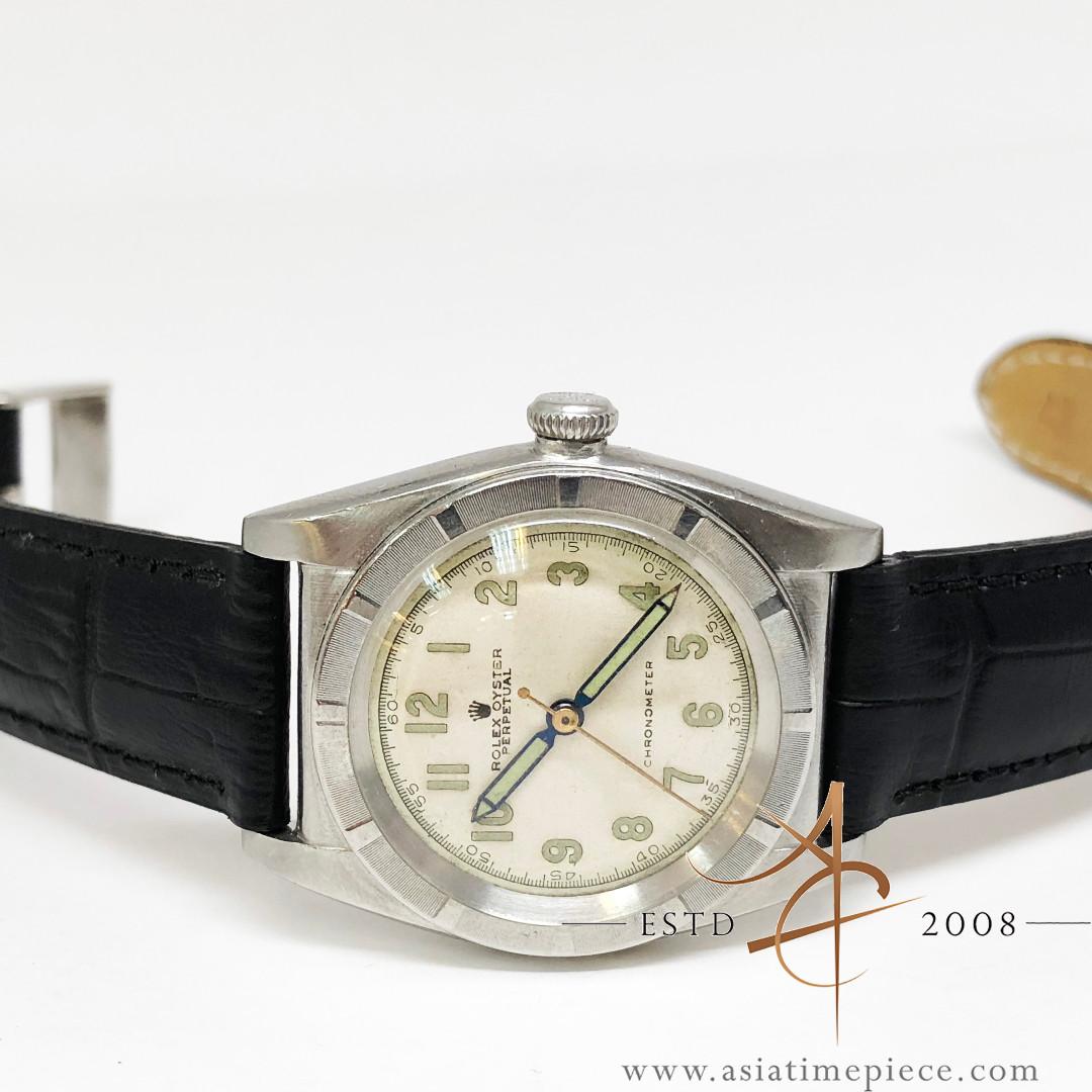 Rolex Oyster Perpetual Chronometer Bubbleback Ref: 3372 (Year 1945), Luxury, Watches on Carousell