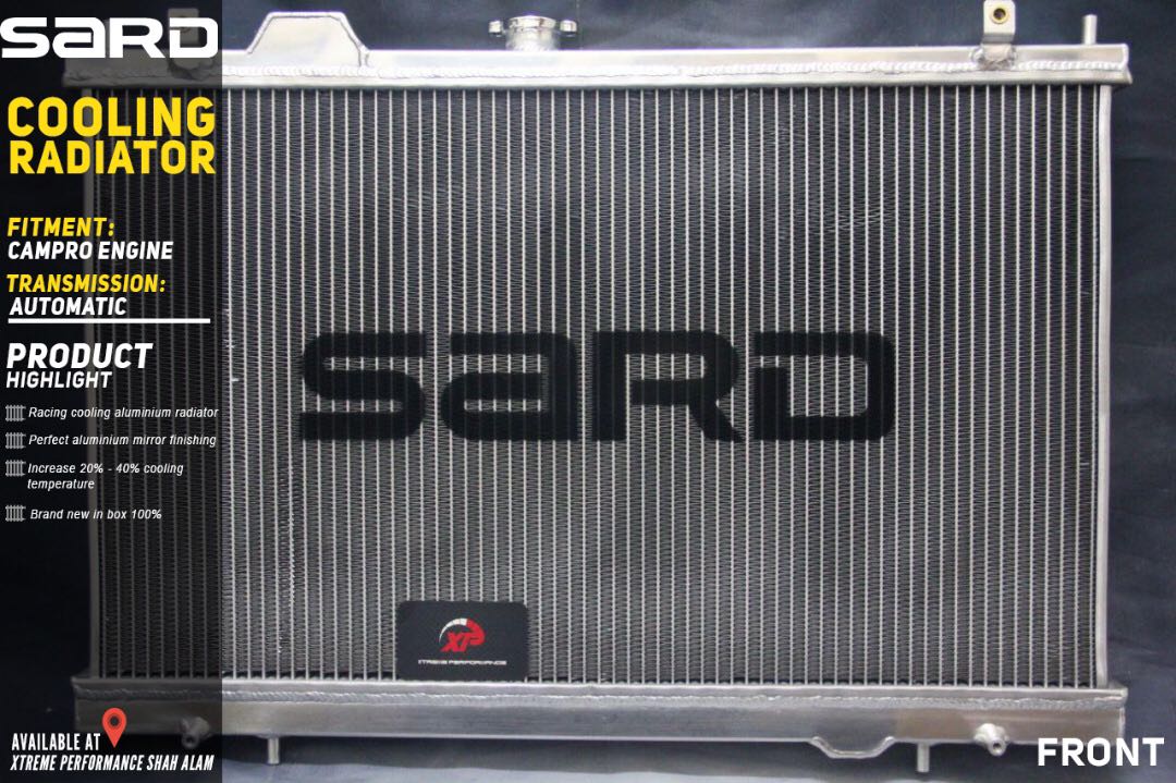 Sard Aluminum Sport Racing Radiator Heavy Duty Extreme Cooling For ...
