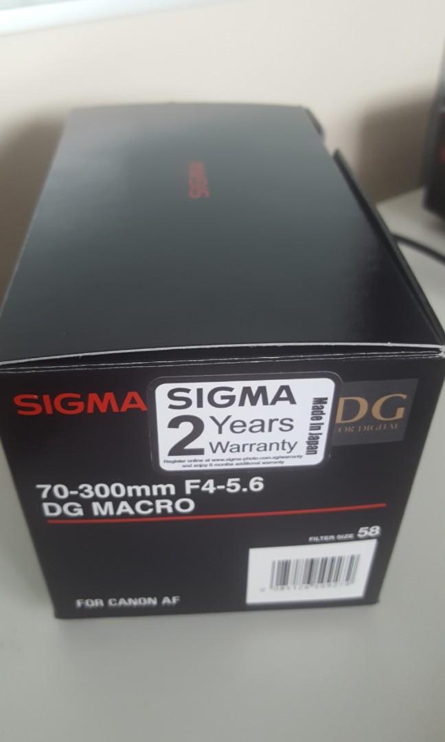 SIGMA 70-300mm F4-5.6 DG Macro (for Canon), Photography, Lens & Kits on ...