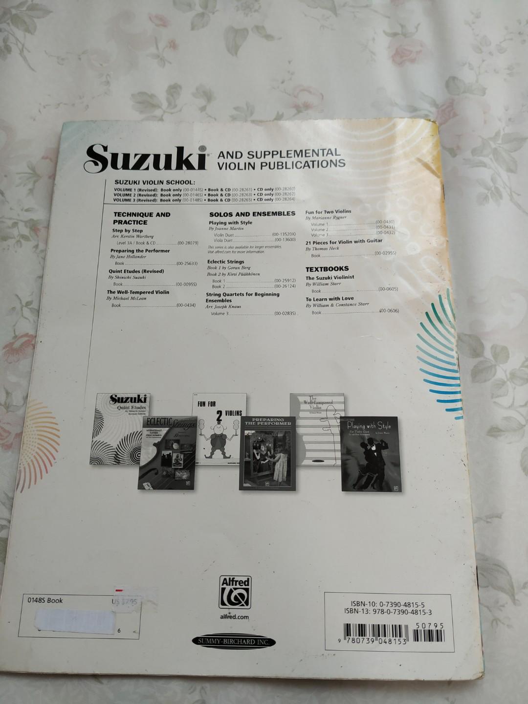 Suzuki Violin book volume 3 revised edition, TV & Home Appliances, TV ...