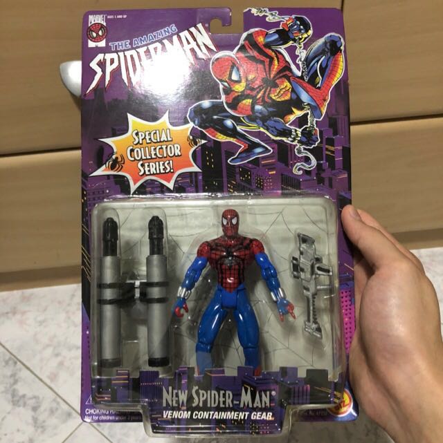 The Amazing New Spider-Man with Venom Containment Gear, Hobbies & Toys ...
