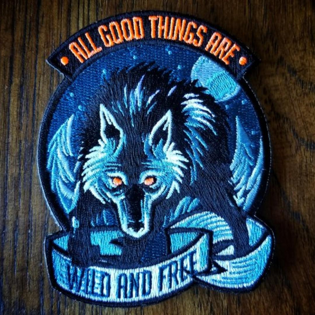 Timber Wolf Morale Patch with sticker, Hobbies & Toys, Stationery ...