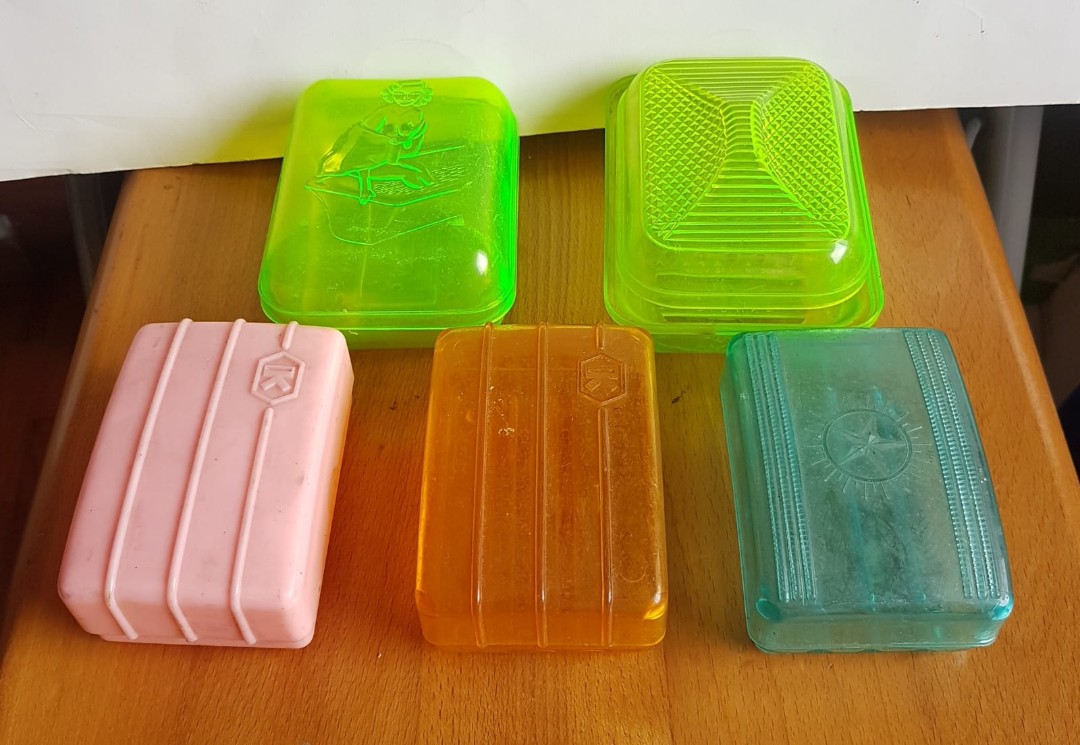 Vintage Plastic soap boxes - Made in Hong-Kong, Women's Fashion ...