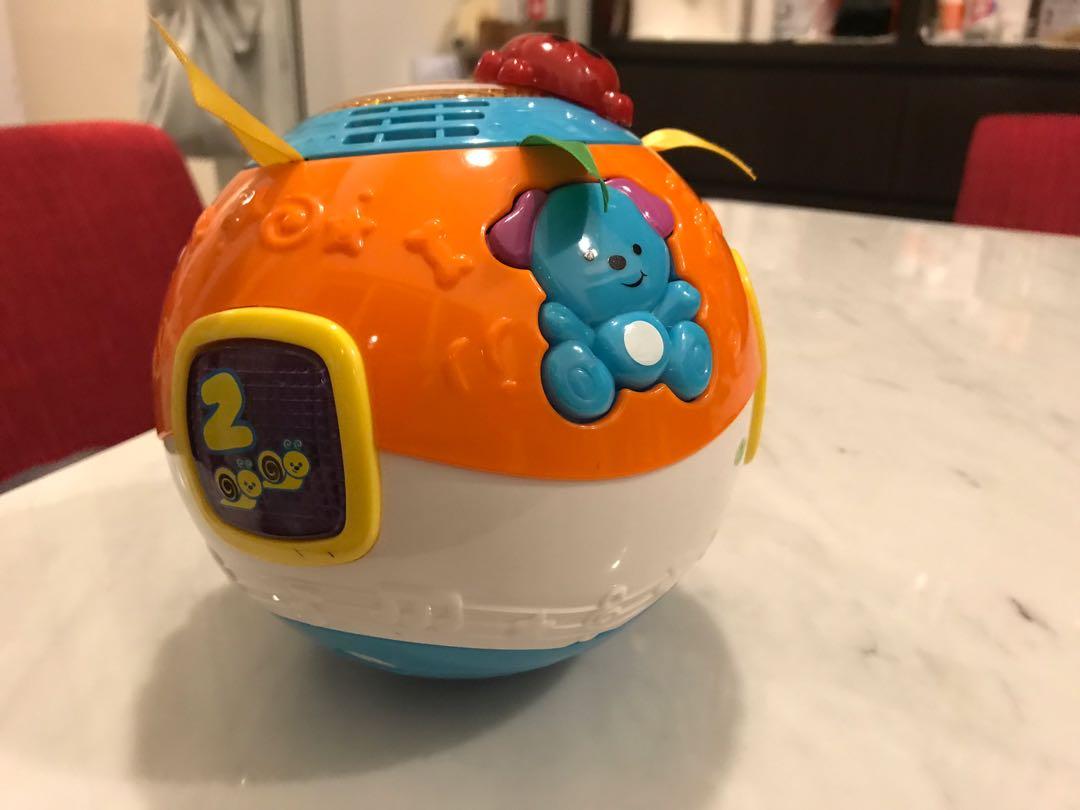 VTech Ball with lights, sounds and auto rotation, Babies & Kids, Infant ...