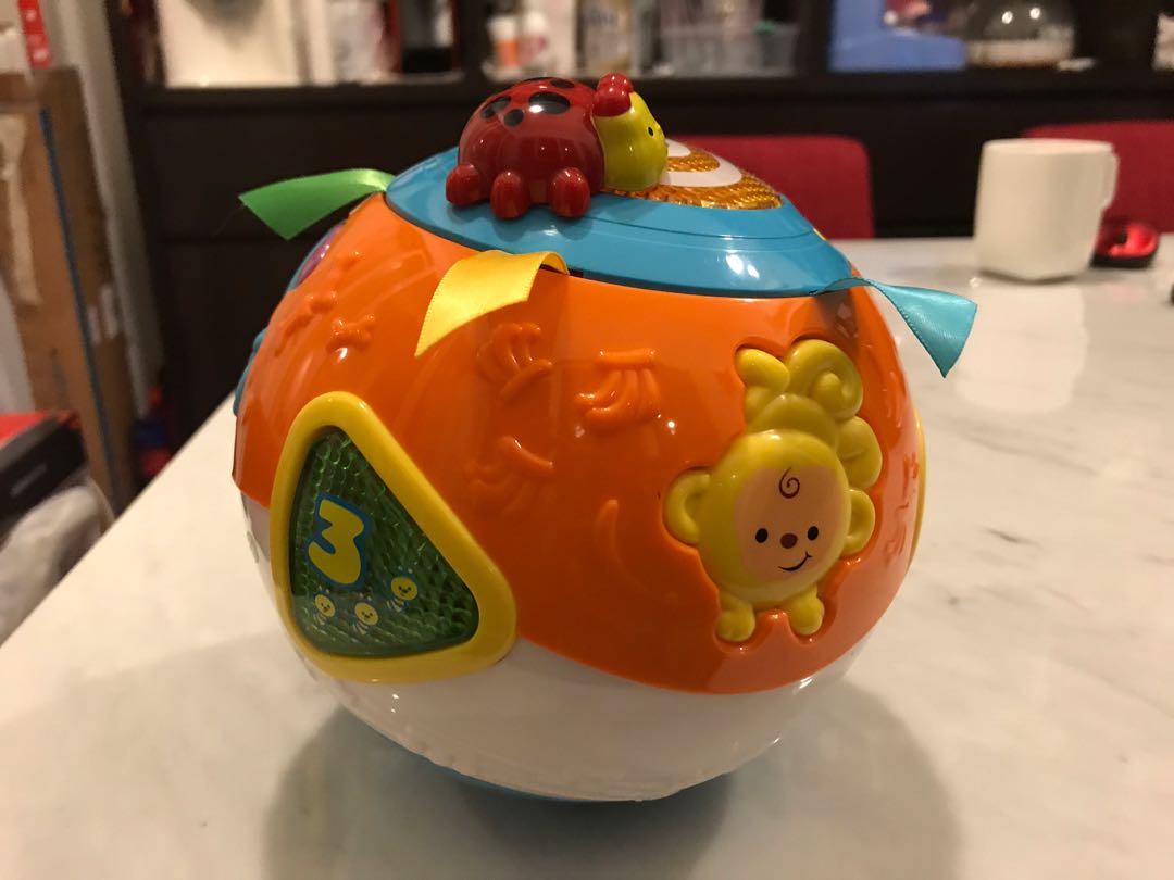 VTech Ball with lights, sounds and auto rotation, Babies & Kids, Infant ...