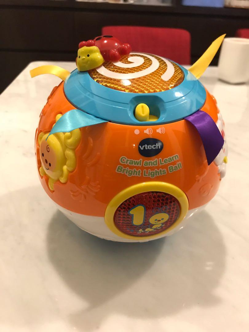 VTech Ball with lights, sounds and auto rotation, Babies & Kids, Infant ...