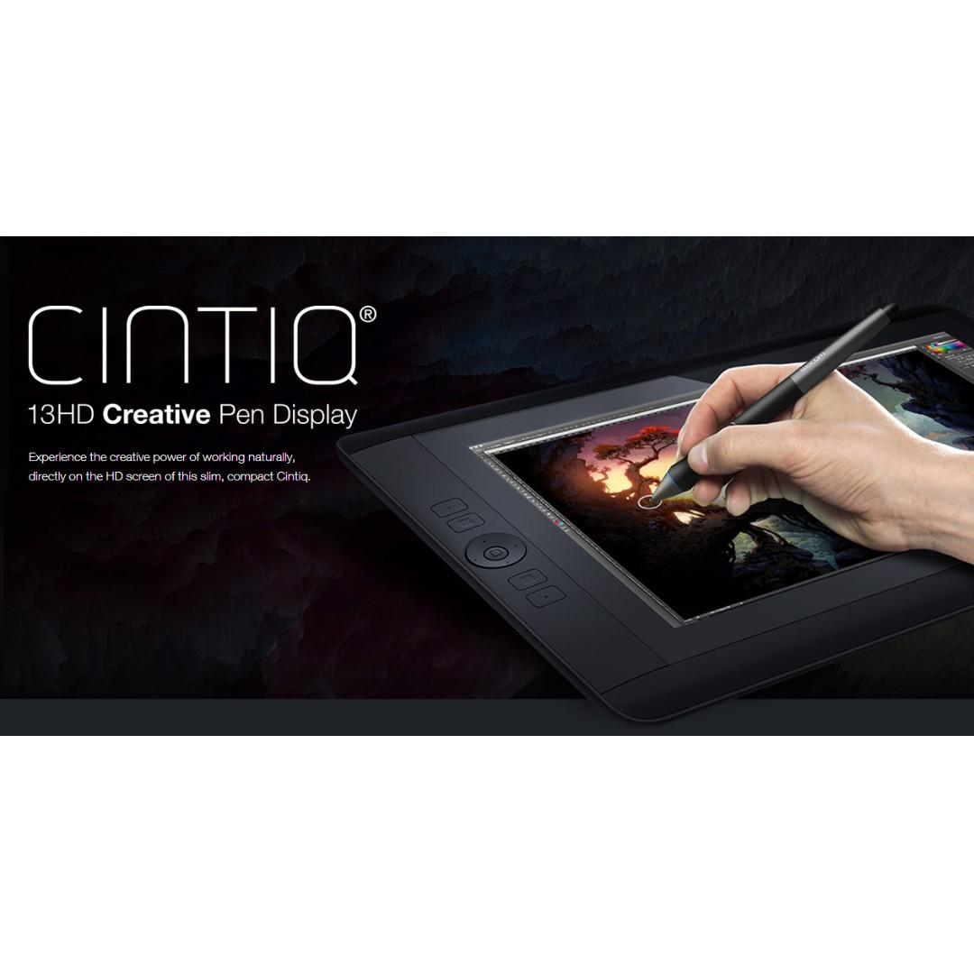 Wacom Cintiq 13HD Creative Pen Display Graphic Tablet DTK-1301, Computers & Tech, Parts ...