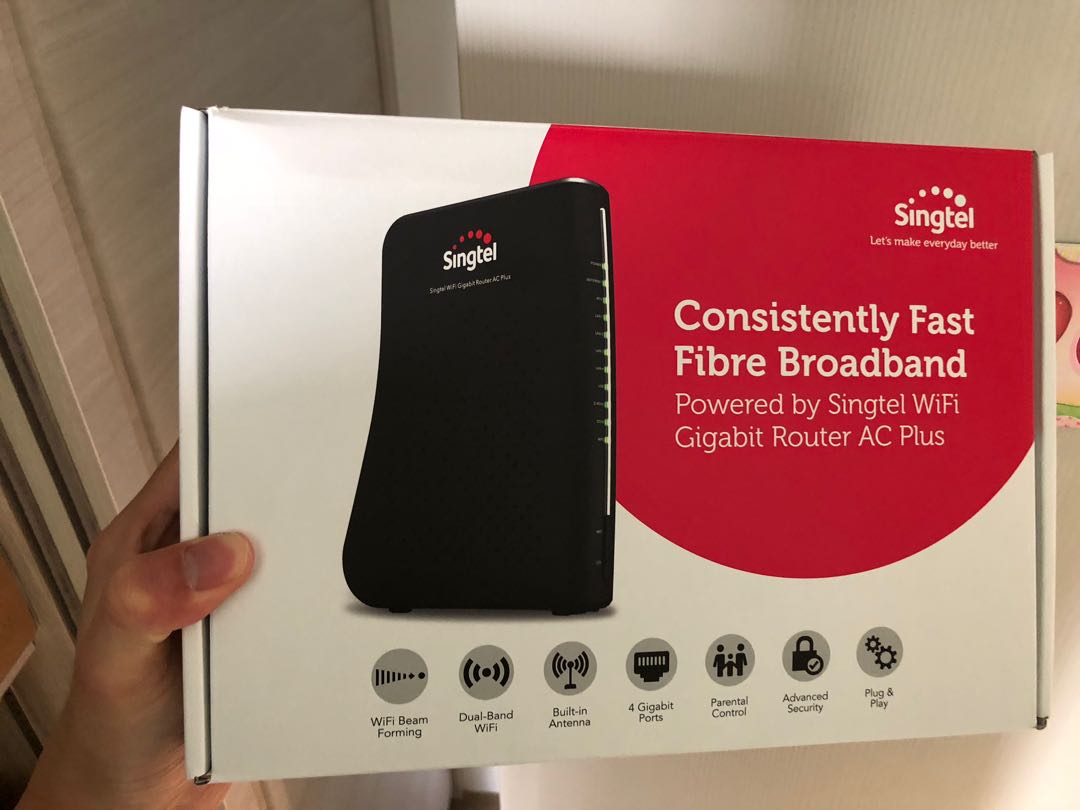 Wireless Router (Singtel), Computers & Tech, Parts & Accessories ...