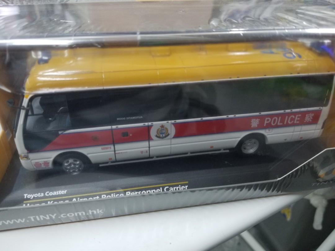 減價清貨一盒 Tiny 微影 ATC43056 合金車仔 1:43 香港豐田Coaster 警車 Police Car AM9902, 興趣及 ...
