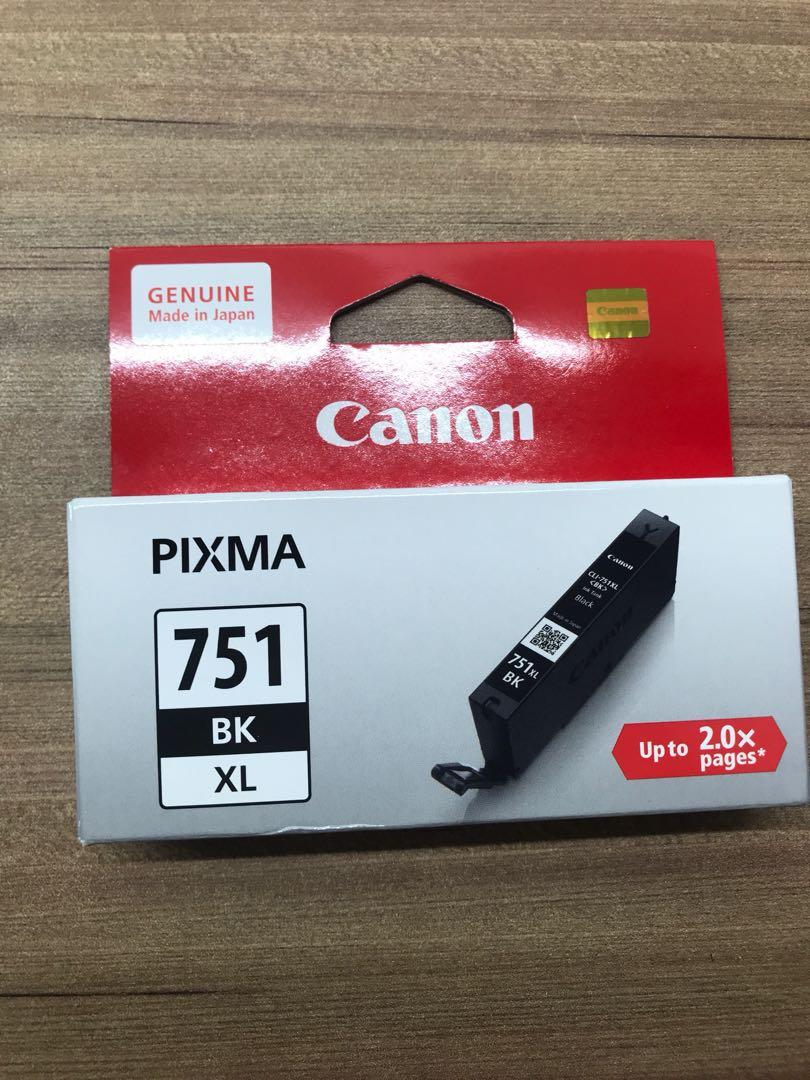 Canon Pixma 751 Black XL & Canon Pixma 750 PGBK, Computers & Tech ...