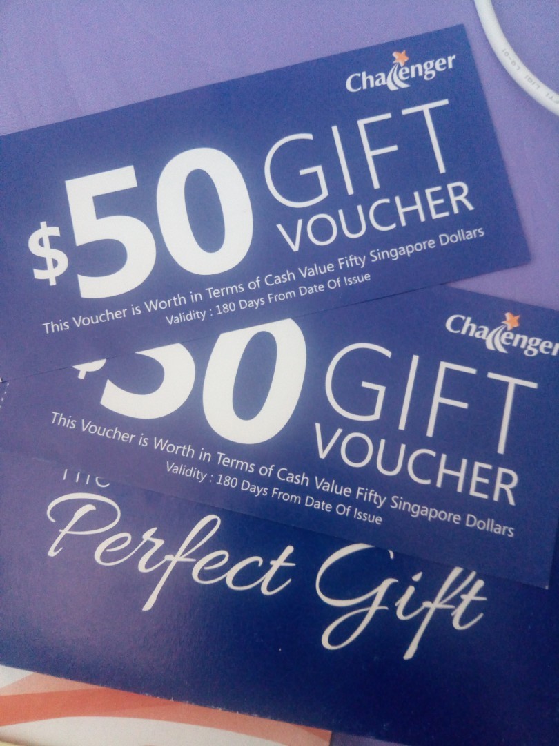 Challenger Voucher, Tickets & Vouchers, Vouchers on Carousell