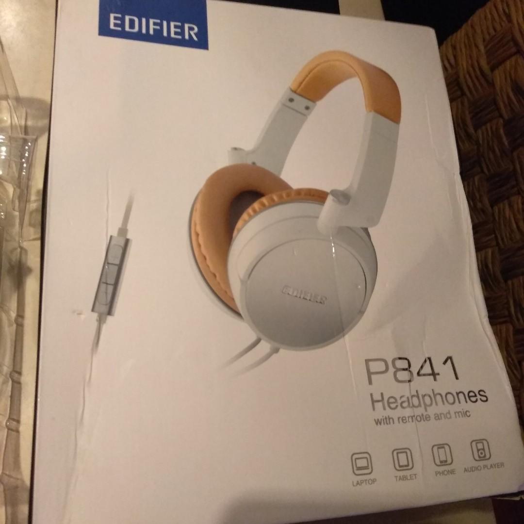 EDIFIER P841 Over-Ear HiFi Headphones Double Line Noise Isolating ...
